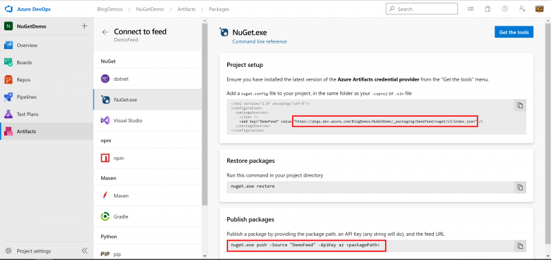 Azure Nuget Feed Allphi